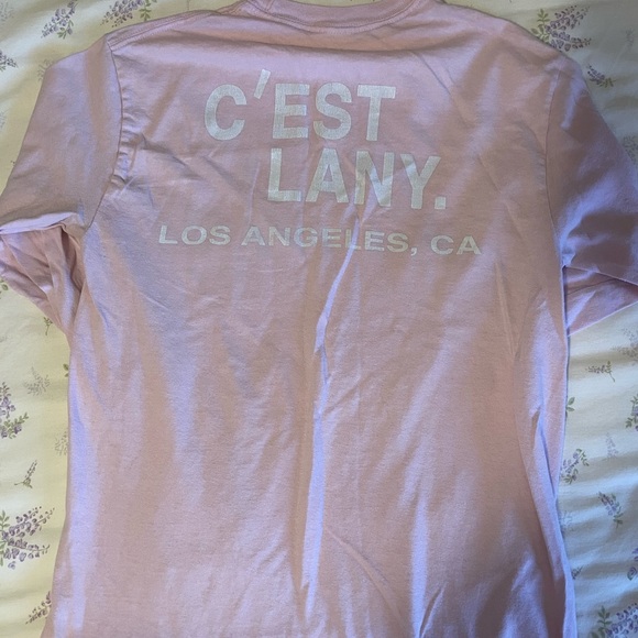 Tops | Lany Band Merch Cest Lany Pink Graphic Long Sleeve Shirt | Poshmark